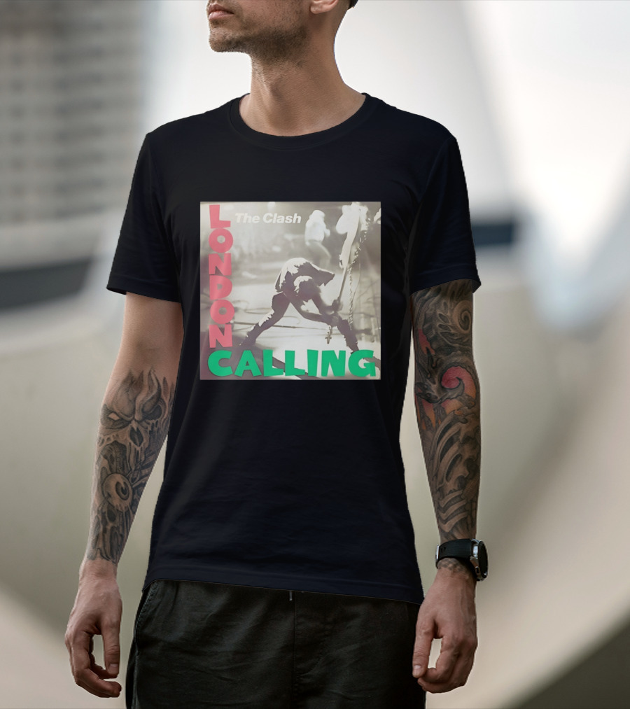 The Clash London Calling Punk Rock Album Cover Image T-Shirt