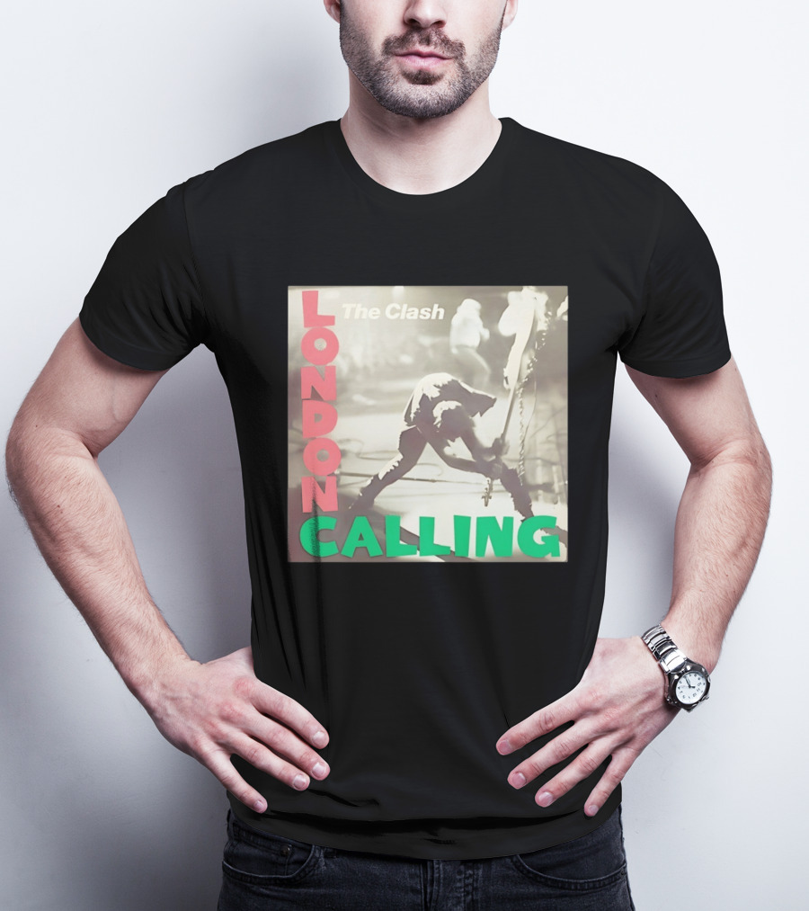 The Clash London Calling Punk Rock Album Cover Image T-Shirt