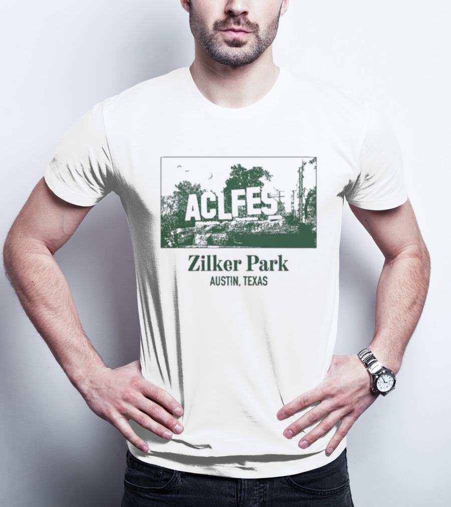 ACL Fest Zilker Park Austin Texas 2026 Tree Skyline T-Shirt