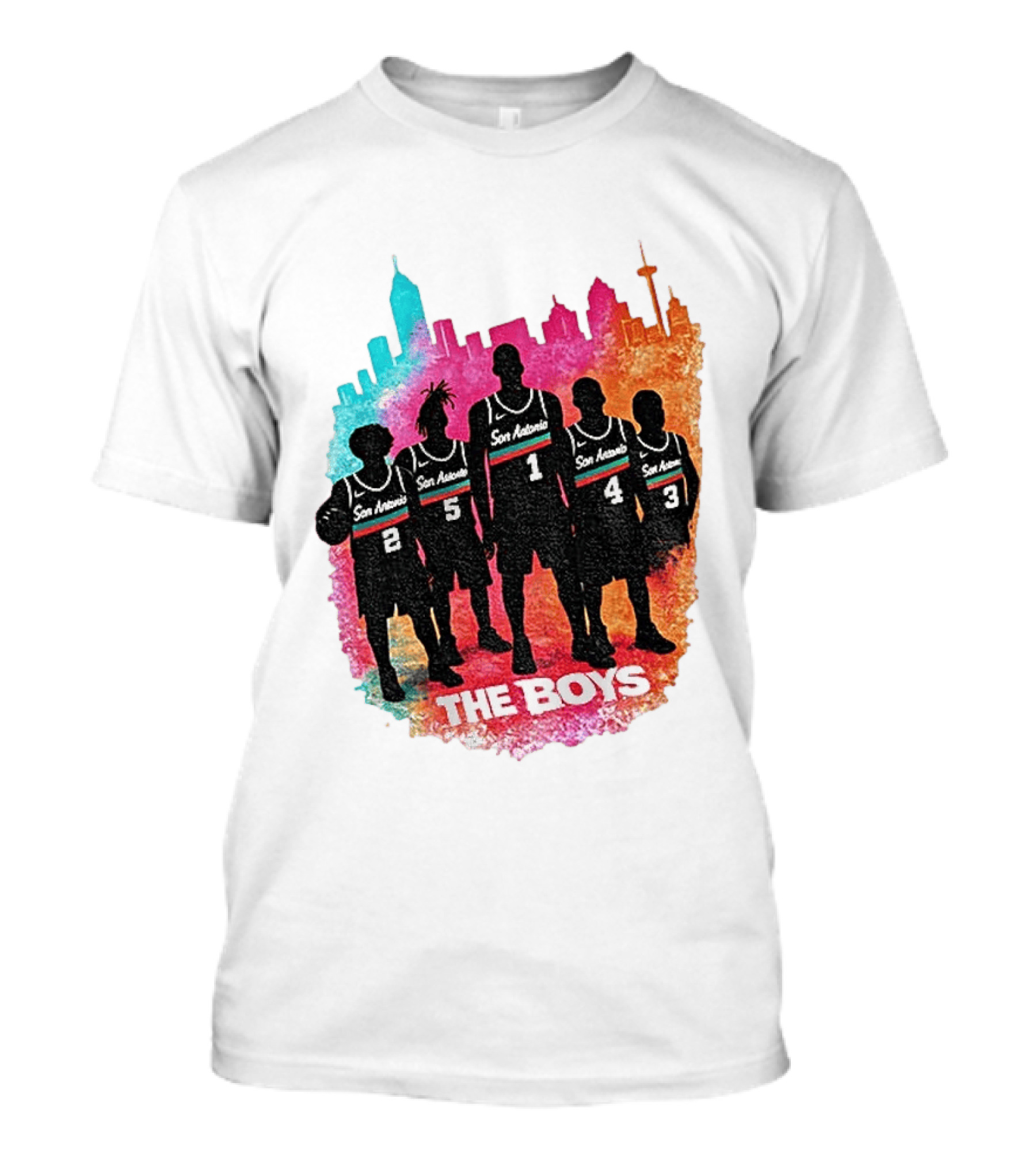 The Boys San Antonio Spurs Classic City Edition Basketball Player T-Shirt