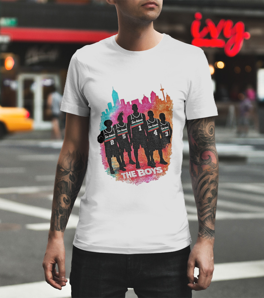The Boys San Antonio Spurs Classic City Edition Basketball Player T-Shirt