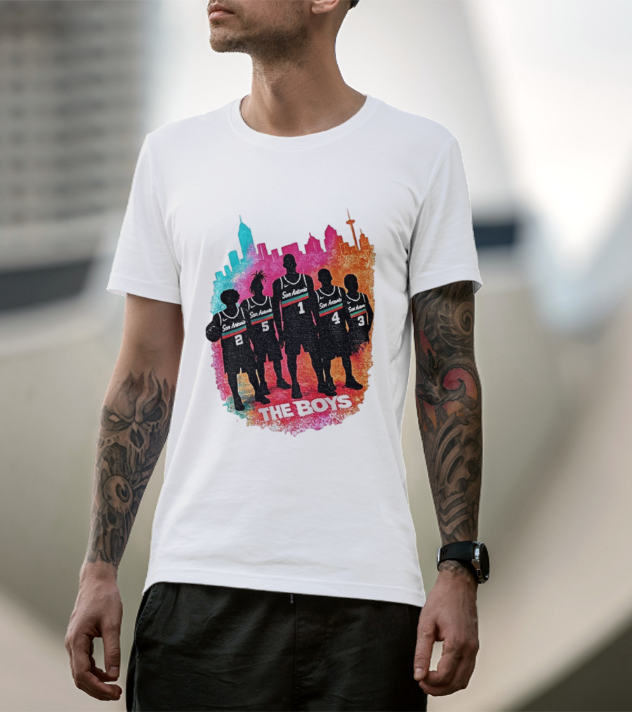The Boys San Antonio Spurs Classic City Edition Basketball Player T-Shirt