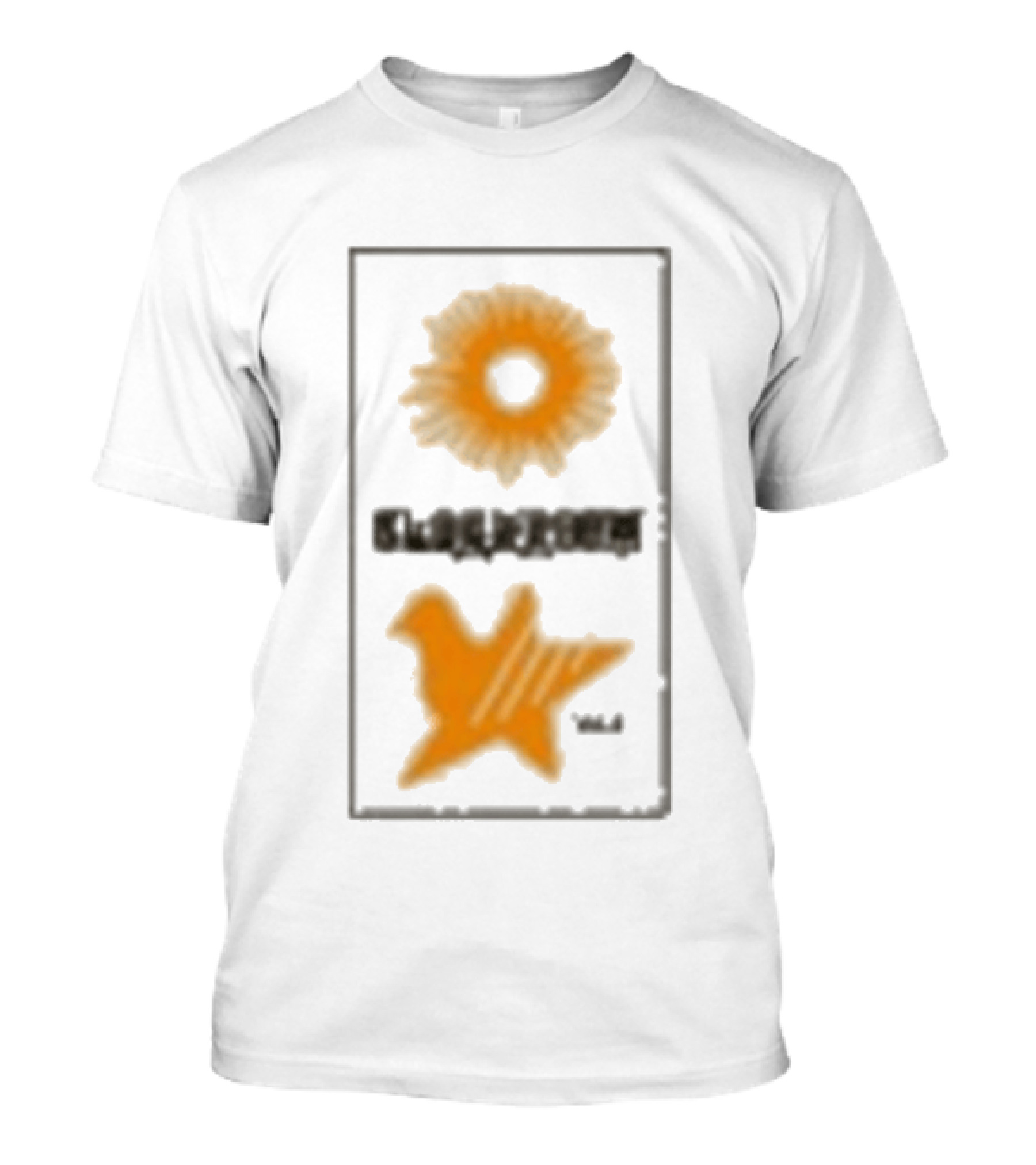 Closed Casket Activities Cloakroom Muff Starburst Bird Symbol Orange T-Shirt