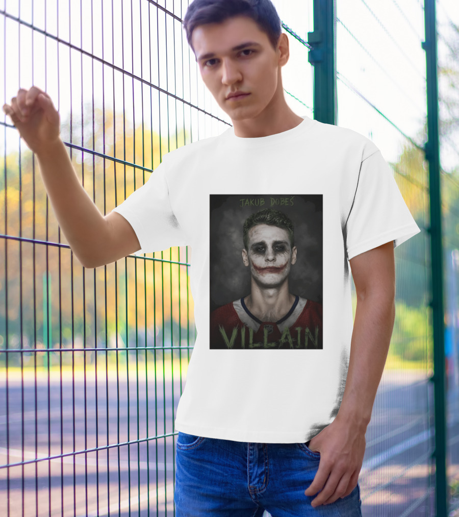Jakub Dobes Villain Joker Montreal Canadiens Hockey T-Shirt