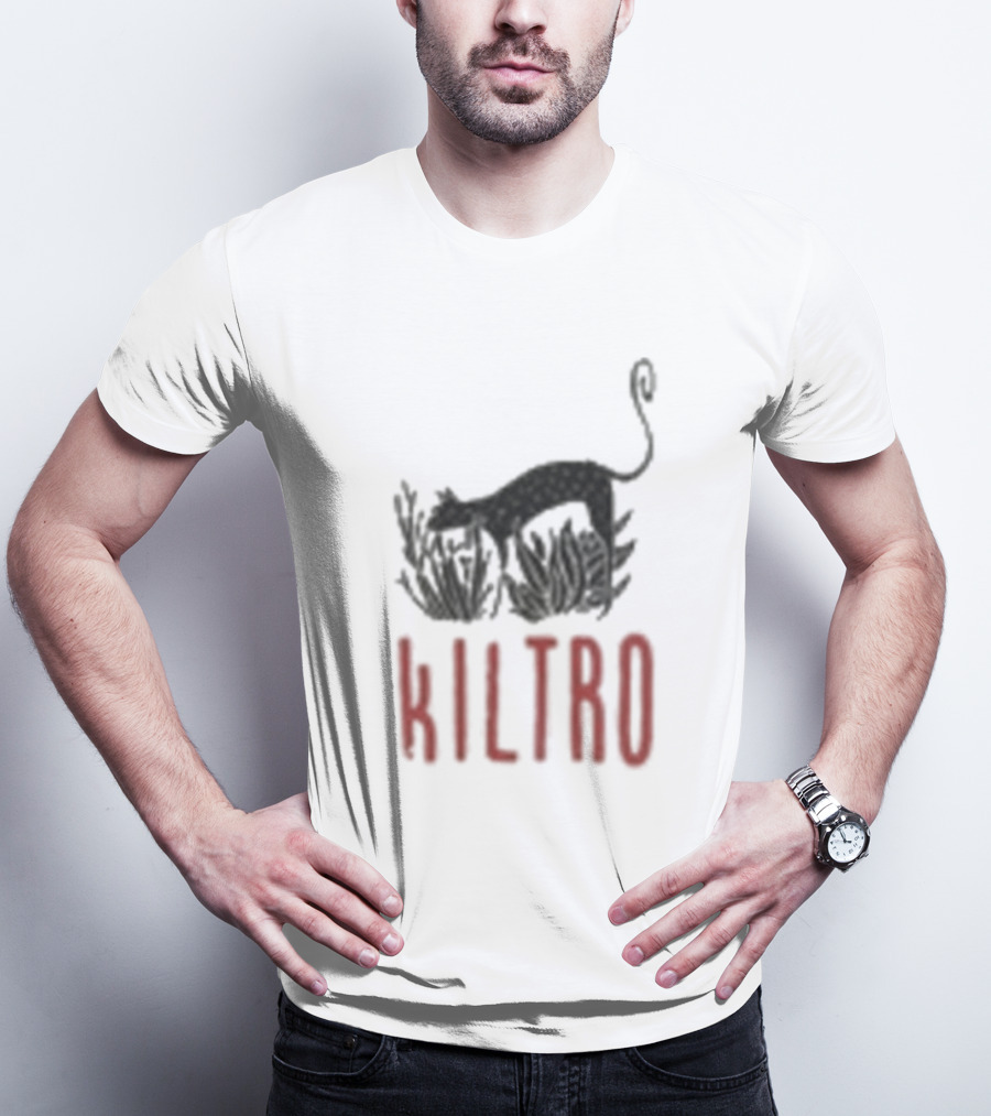 Kiltro Wolf Dog Text With Stylized Canine T-Shirt