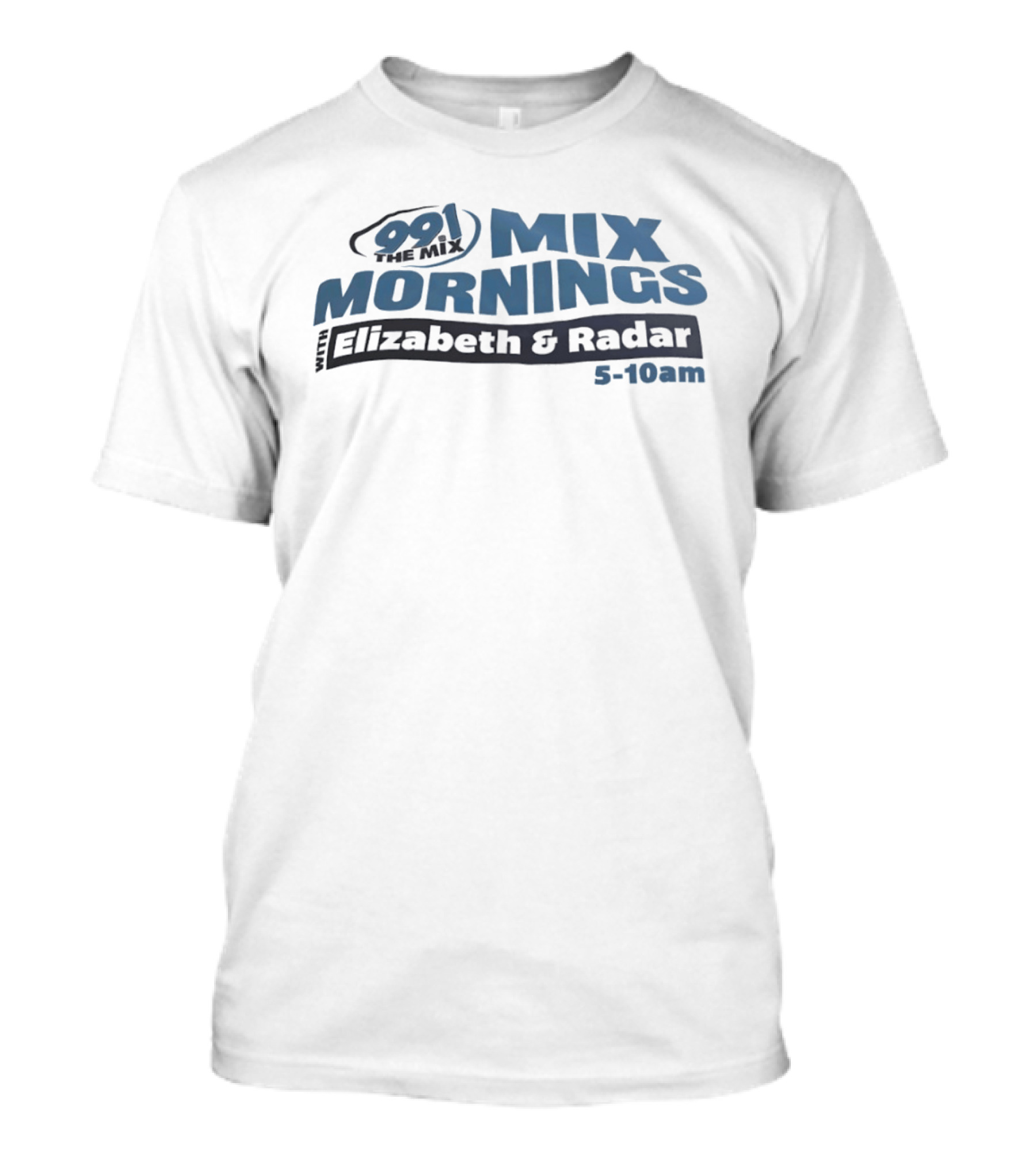 991 The Mix Mornings Elizabeth & Radar 5 10am T-Shirt
