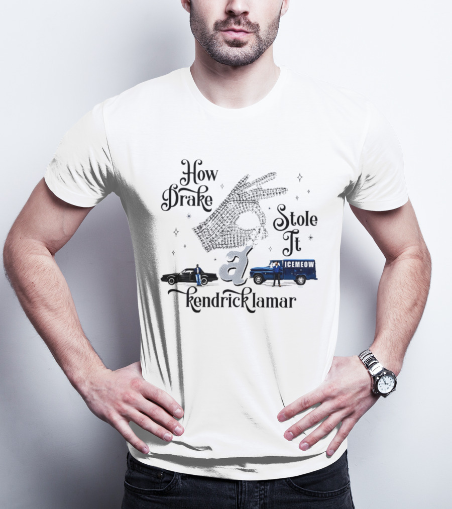 How Drake Stole It Kendrick Lamar Icemeow Bus T-Shirt