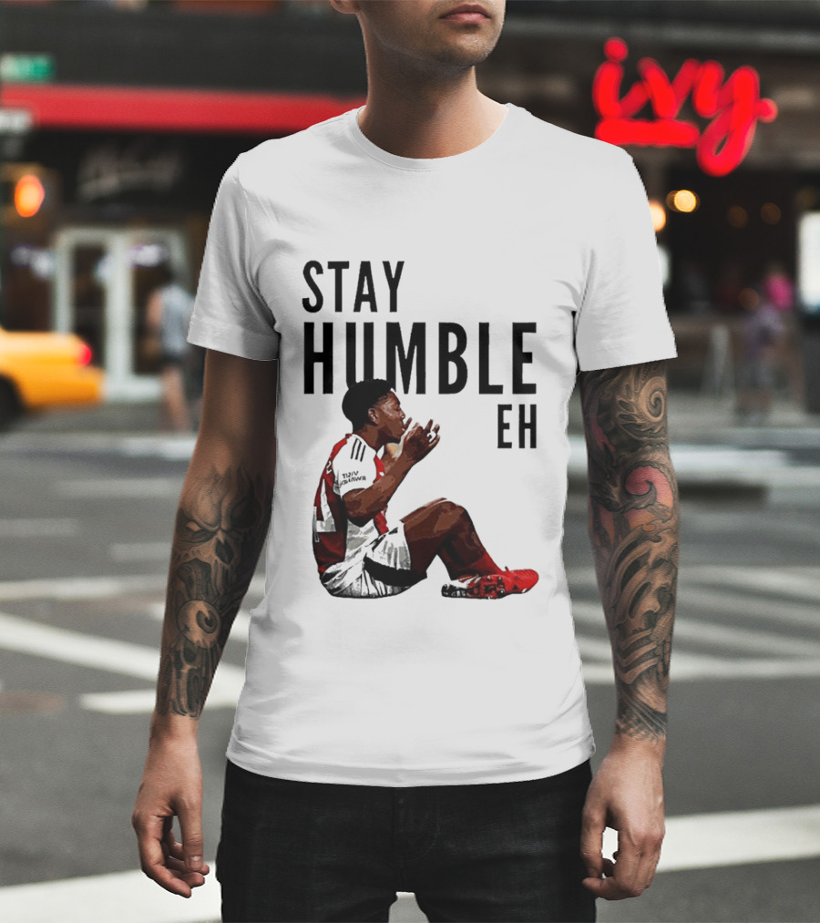 Myles Lewis Skelly Stay Humble Eh Arsenal Football Meme T-Shirt