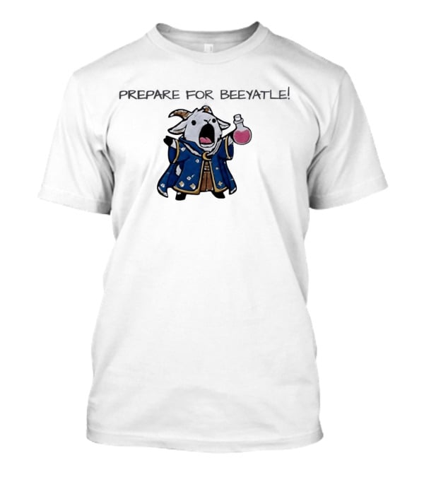 Totes McGoats Prepare For Beeyatle Potion Wielding Goat Wizard T-Shirt