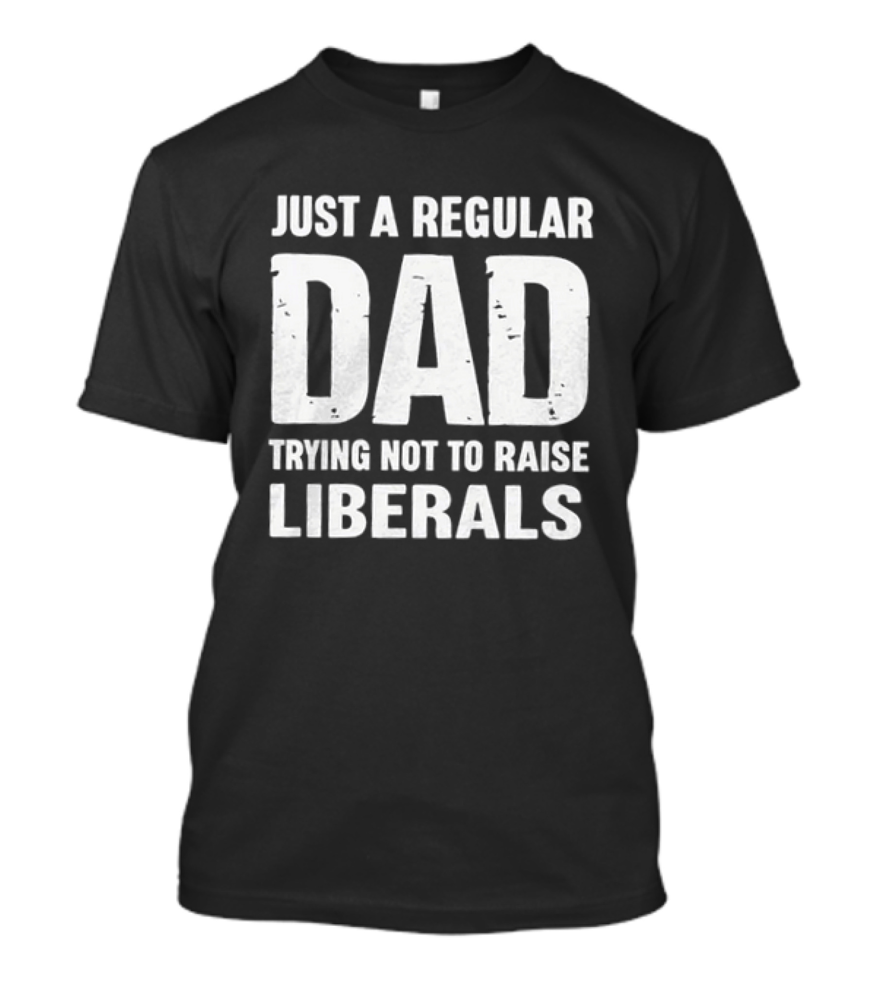 Just A Regular Dad Trying Not To Raise Liberals T-Shirt