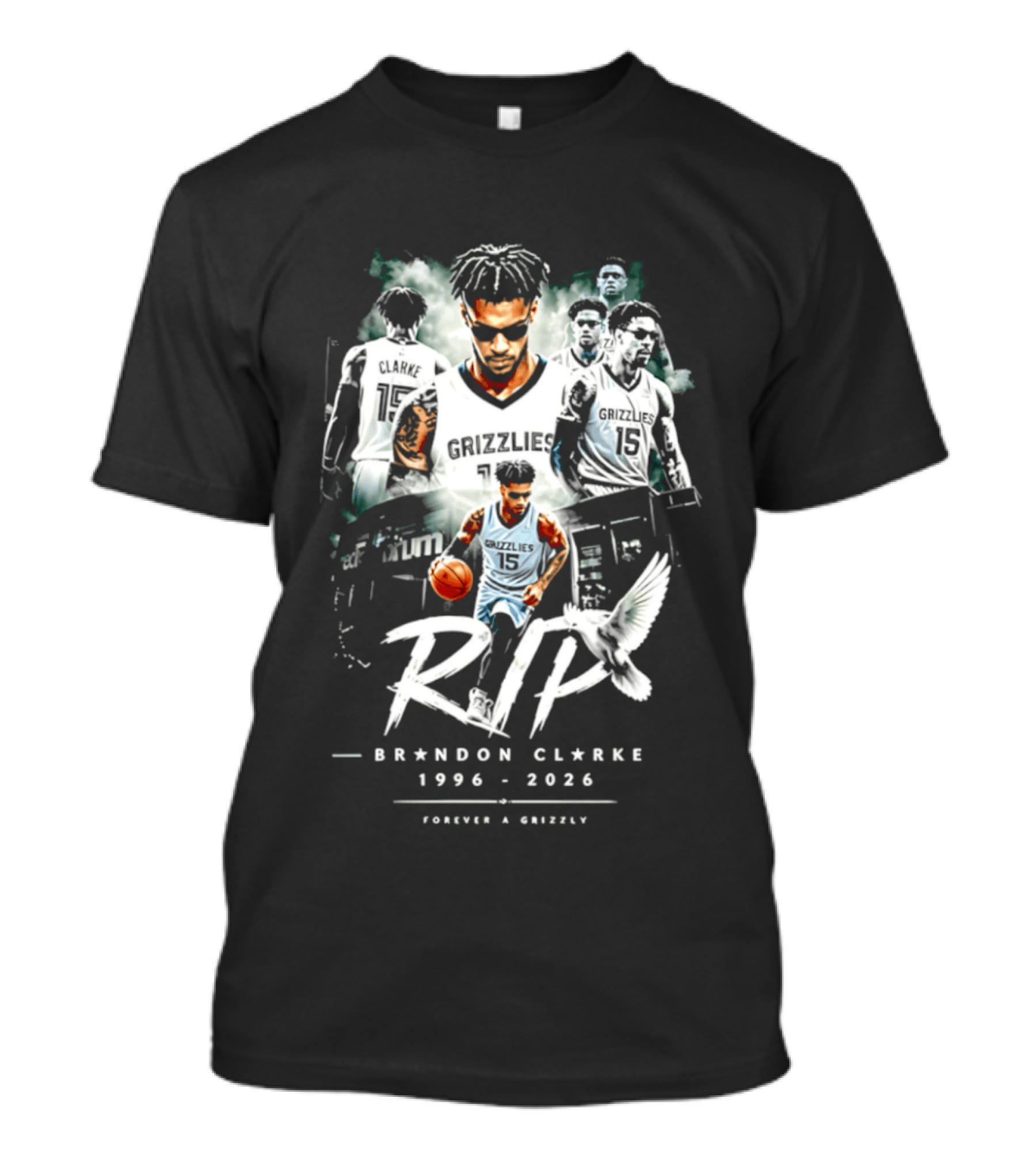 Brandon Clarke R.I.P 1996 2026 Forever A Grizzly T-Shirt