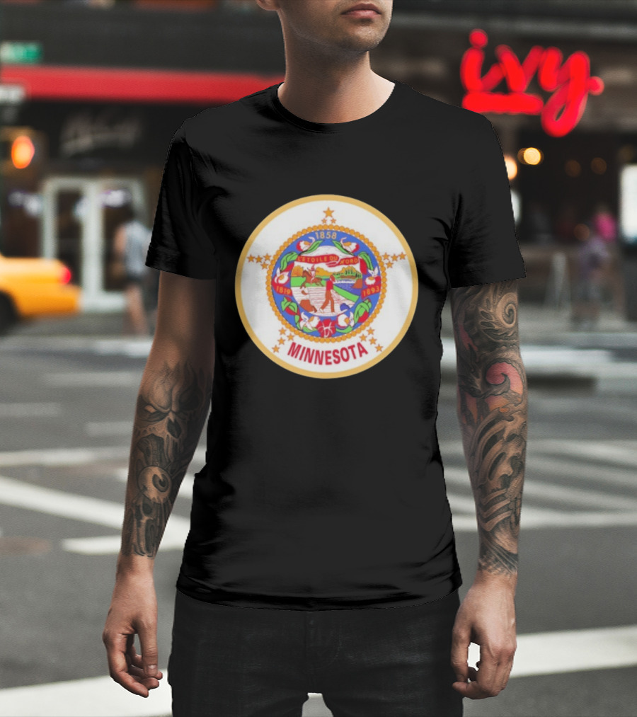 L'étoile Du Nord 1819 1858 1893 Seal Of Minnesota T-Shirt