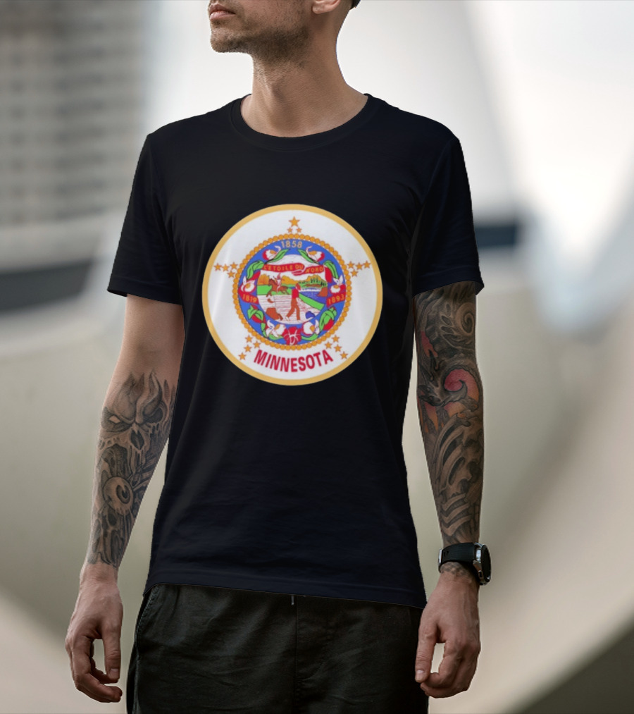 L'étoile Du Nord 1819 1858 1893 Seal Of Minnesota T-Shirt