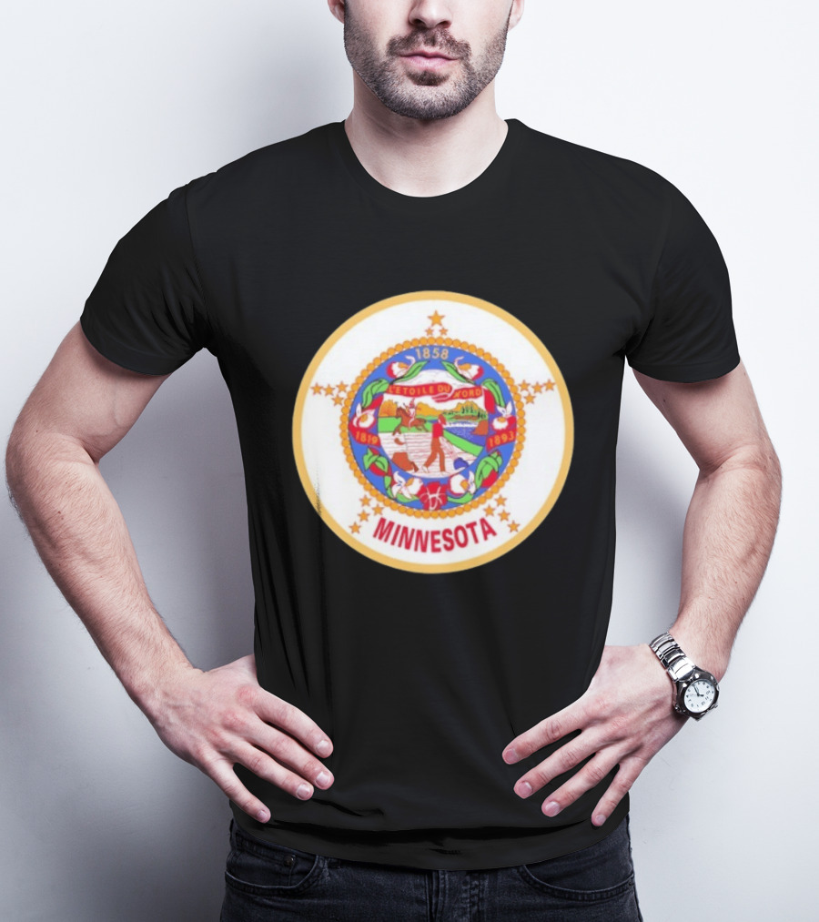 L'étoile Du Nord 1819 1858 1893 Seal Of Minnesota T-Shirt