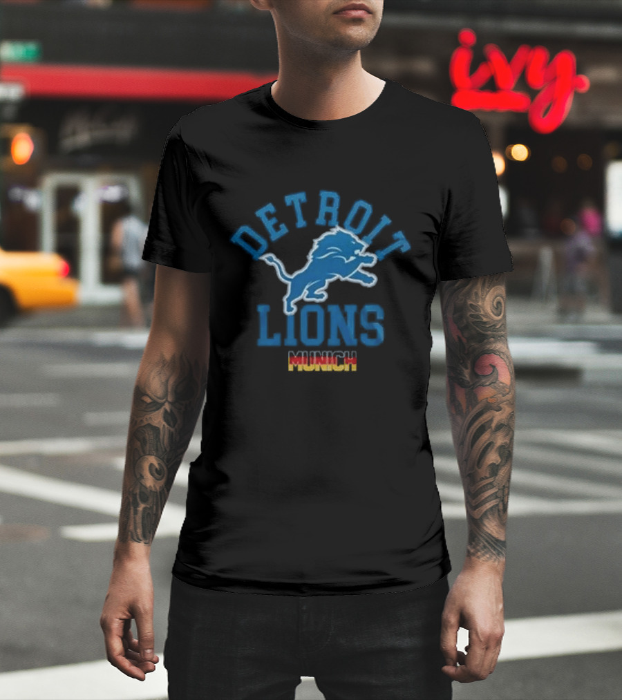 Detroit Lions Munich 2026 Game Football Event T-Shirt