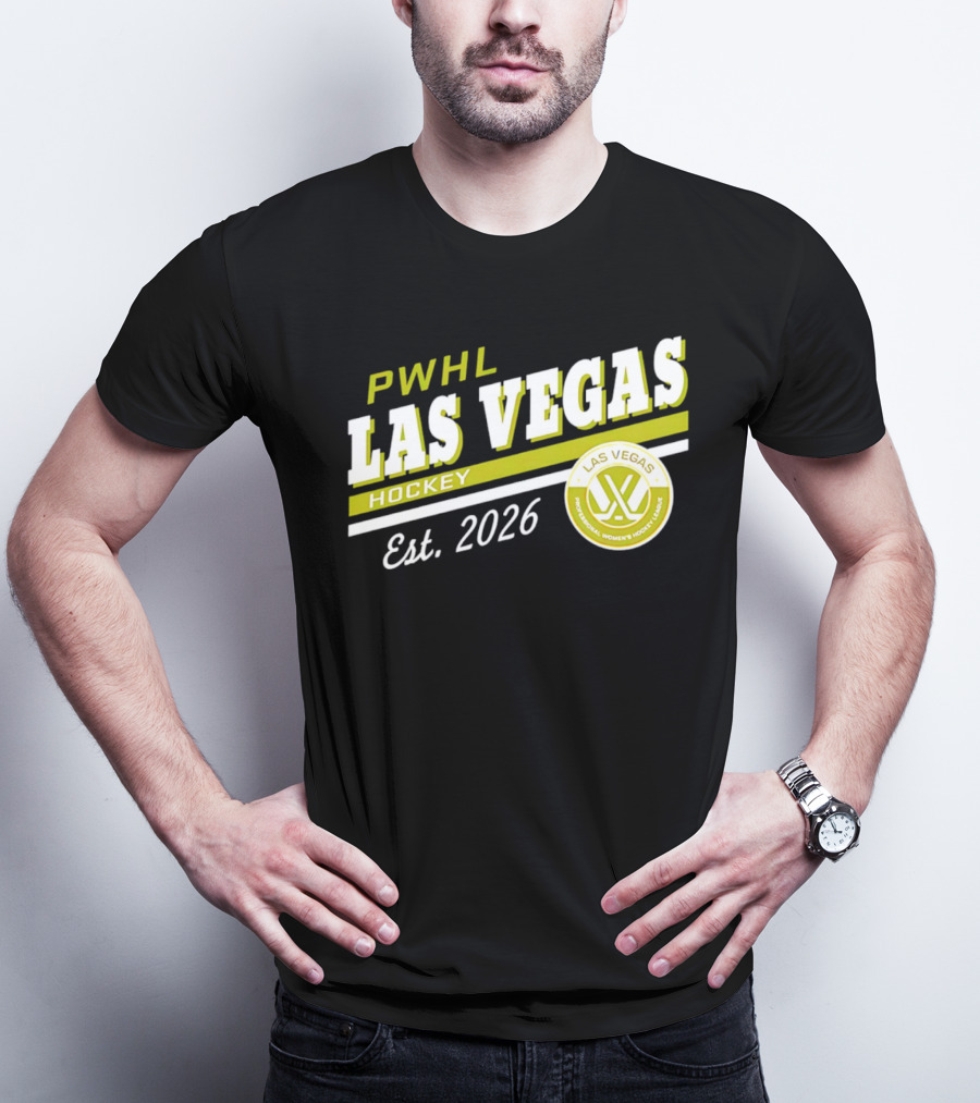 PWHL Las Vegas Hockey Est. 2026 Professional Women's Hockey League T-Shirt