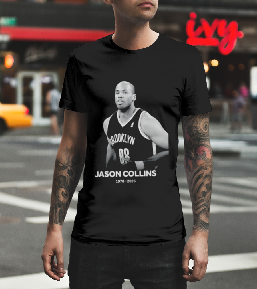 Rest In Peace Jason Collins Brooklyn 1978 2026 First Openly Gay NBA Player T-Shirt