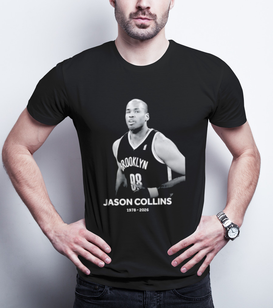 Rest In Peace Jason Collins Brooklyn 1978 2026 First Openly Gay NBA Player T-Shirt