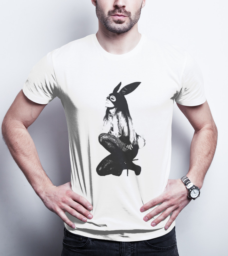 Ariana Grande Dangerous Woman 10 Crewneck Bunny Mask T-Shirt