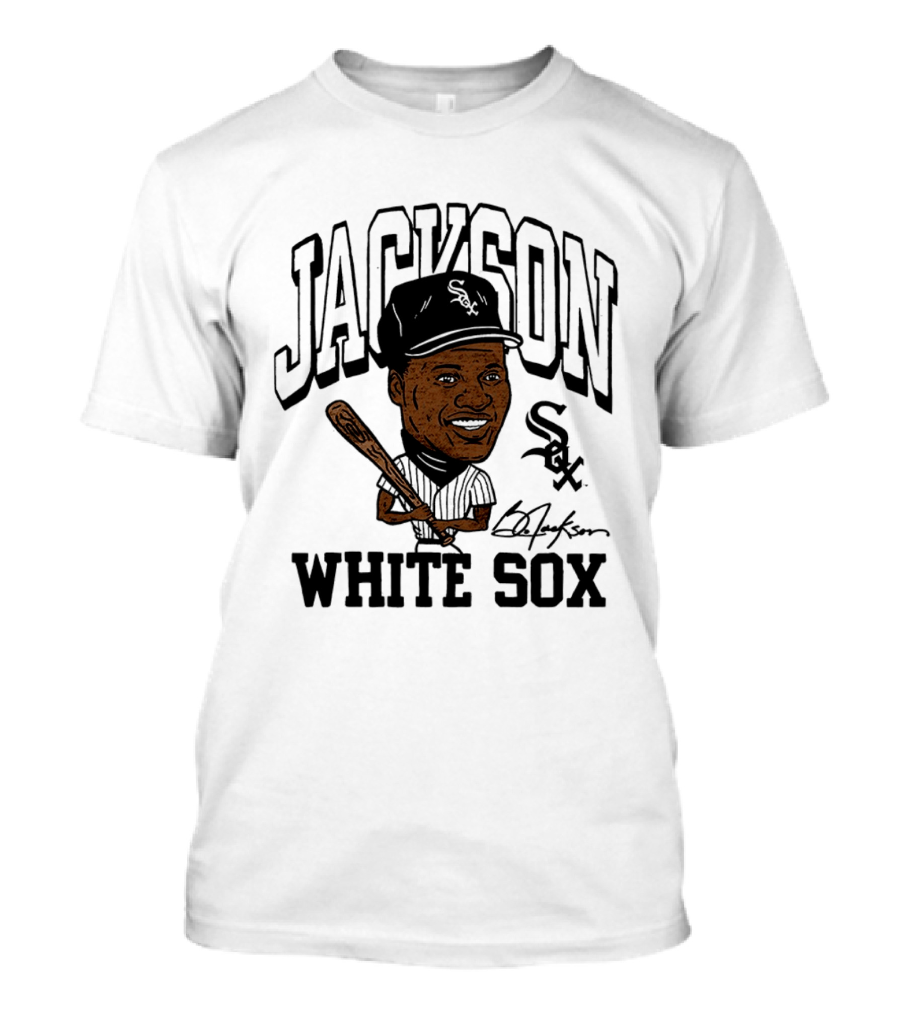 Jackson White Sox Bo Jackson Caricature Cooperstown Collection Baseball T-Shirt