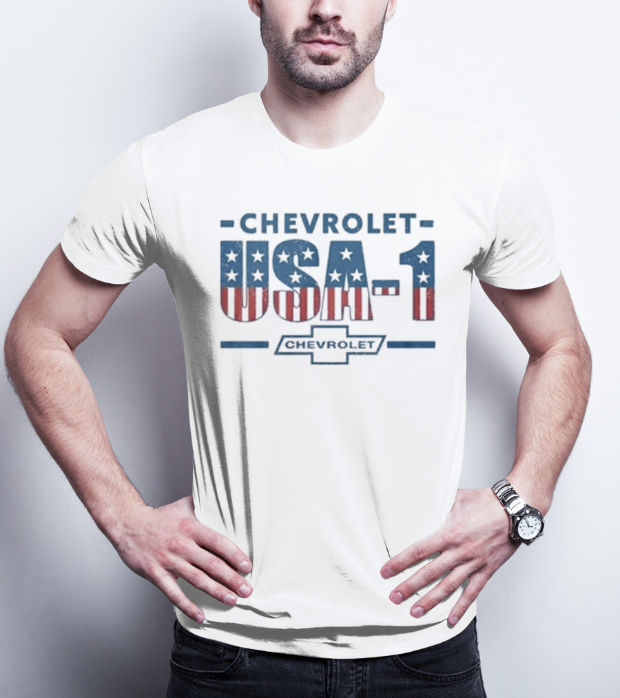 Chevrolet USA 1 American Flag Stars And Stripes T-Shirt
