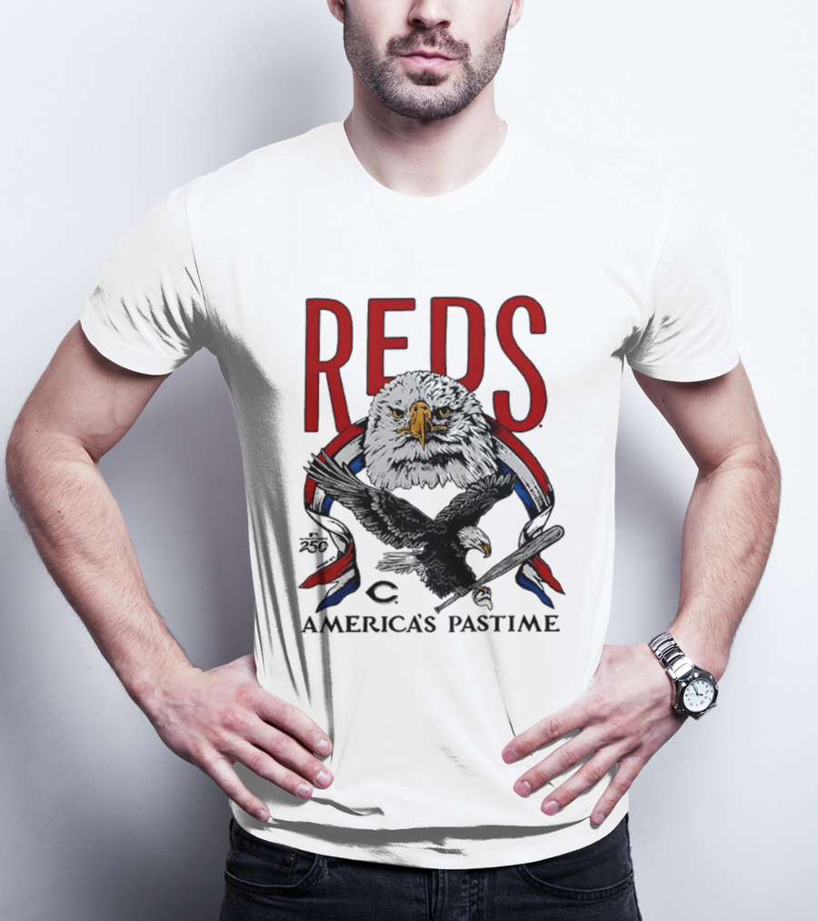 Cincinnati Reds Eagles 250th America's Pastime 2026 T-Shirt