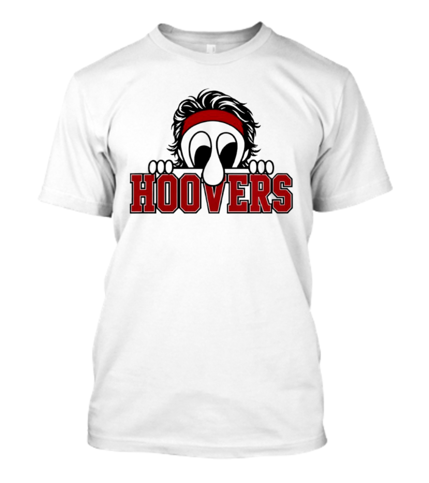 Hoovers Peeking Character With Red Headband T-Shirt