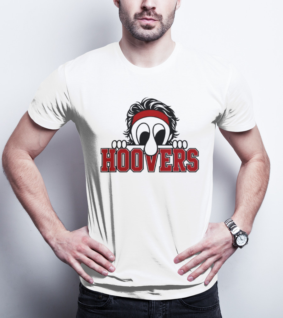 Hoovers Peeking Character With Red Headband T-Shirt
