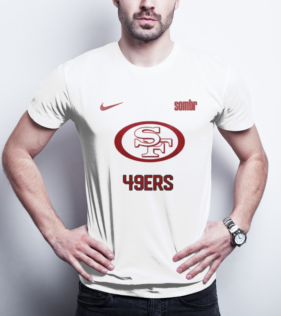 Nike San Francisco 49ers Sombr Collaboration 49ers SF T-Shirt