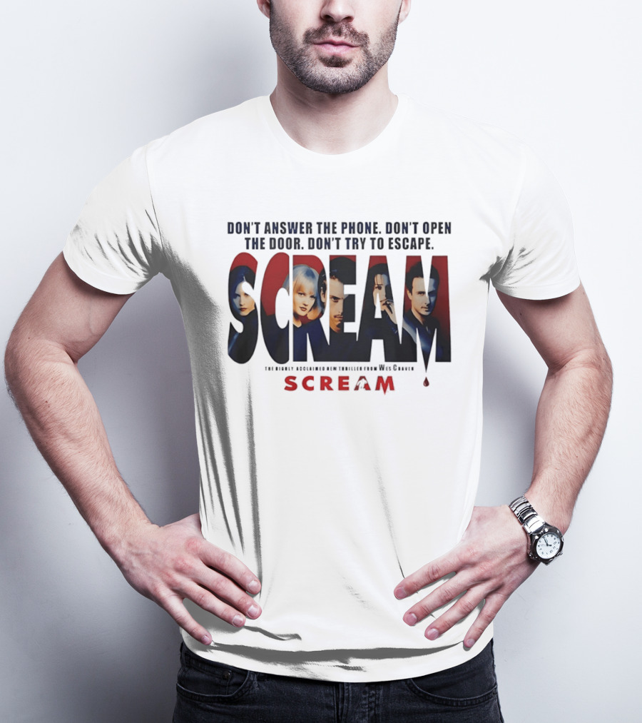 Scream Don't Answer The Phone Don't Open The Door Don't Try To Escape Wes Craven T-Shirt