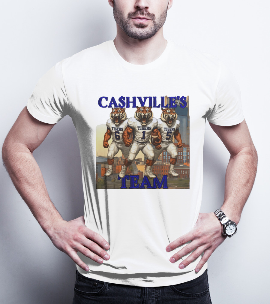 Cashville's Team Tennessee State Tigers Football Trio T-Shirt