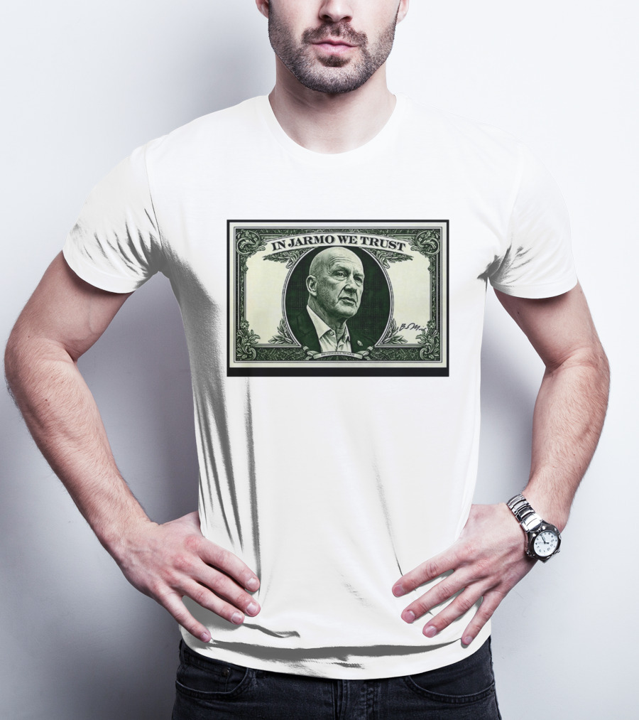 In Jarmo We Trust Dollar Bill Buffalo Sabres Jarmo Kekalainen T-Shirt