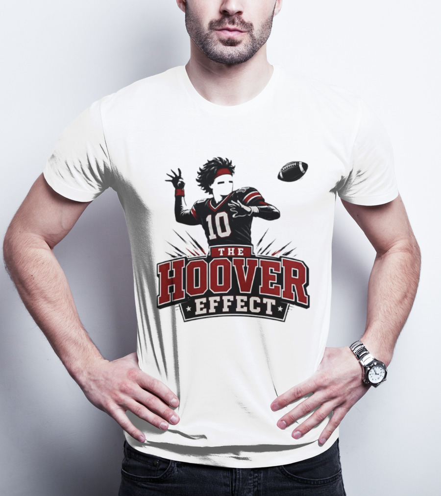 The Hoover Effect Football Player 10 Throwing Action T-Shirt