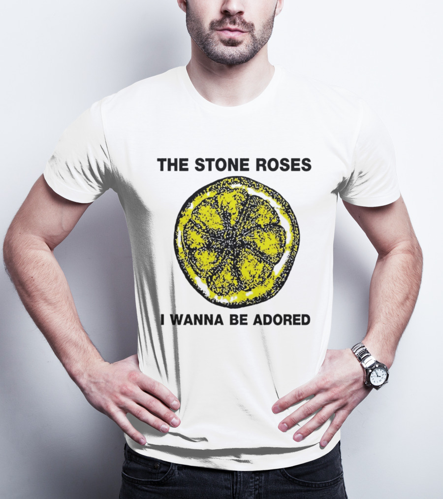 The Stone Roses I Wanna Be Adored Yellow Lemon T-Shirt