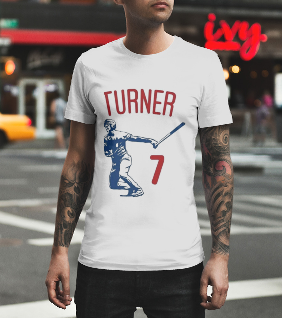 Turner Player 7 Baseball Batter T-Shirt