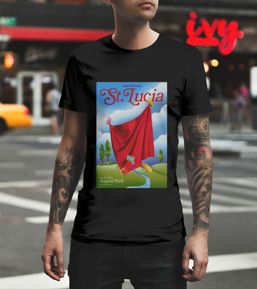 August Hall Presents St. Lucia May 17 2026 San Francisco CA T-Shirt