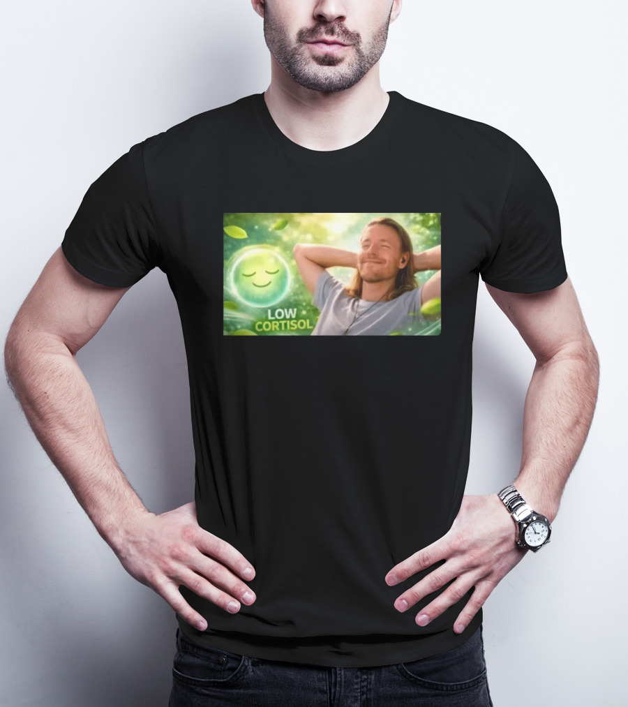 Low Cortisol Goatis 2026 Stress Free Relaxation T-Shirt