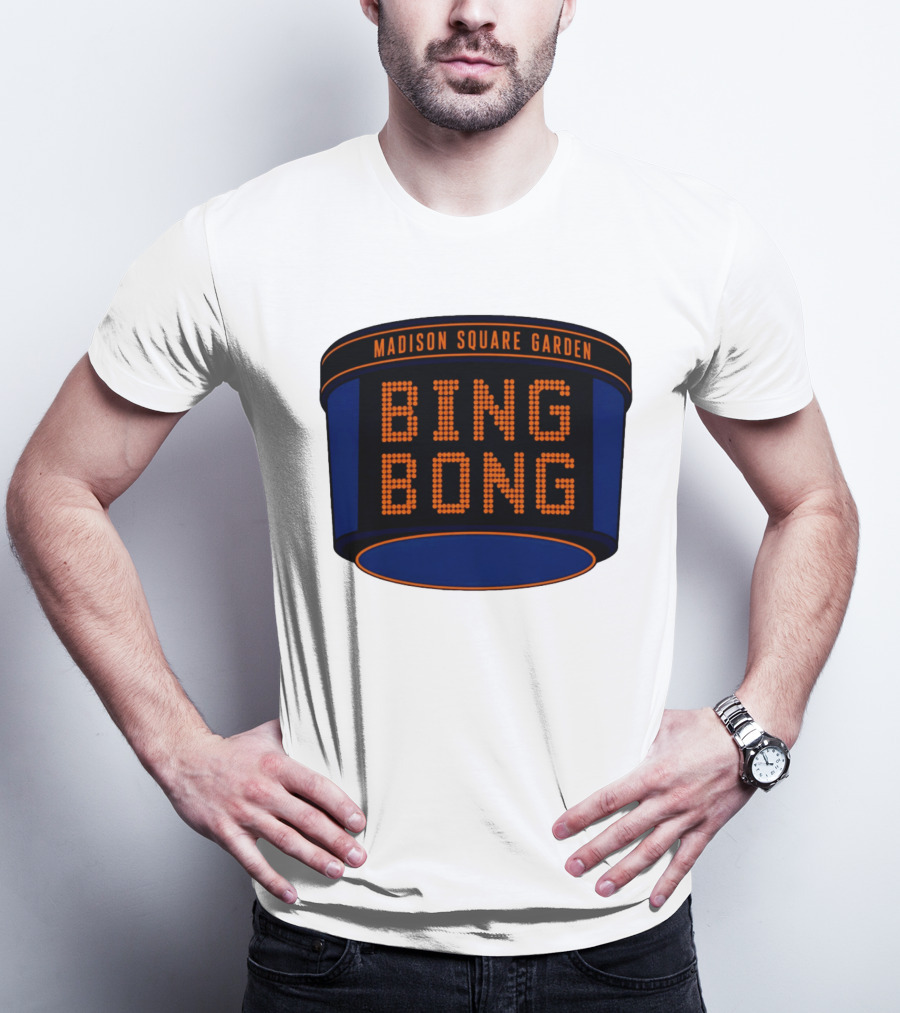 Bing Bong Madison Square Garden New York Knicks Basketball Phrase T-Shirt