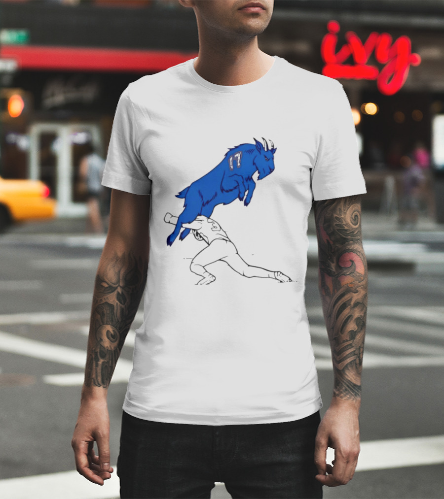 Buffalo Bills Jumping Goat Football T-Shirt