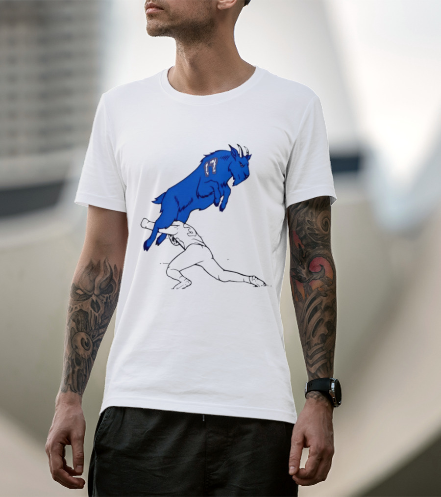 Buffalo Bills Jumping Goat Football T-Shirt