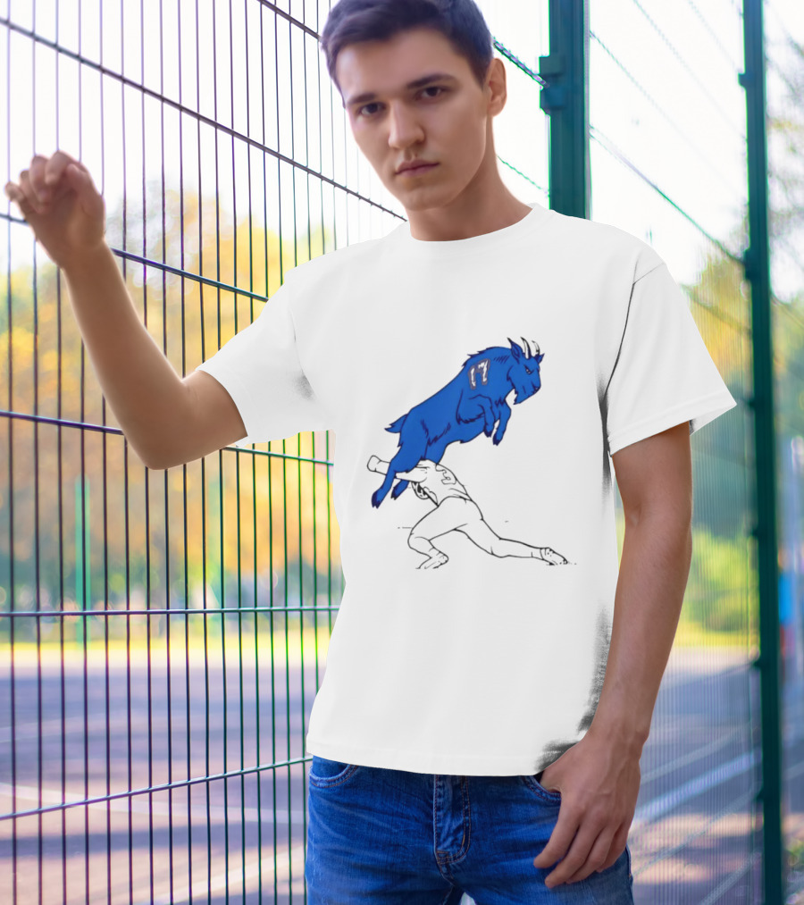 Buffalo Bills Jumping Goat Football T-Shirt