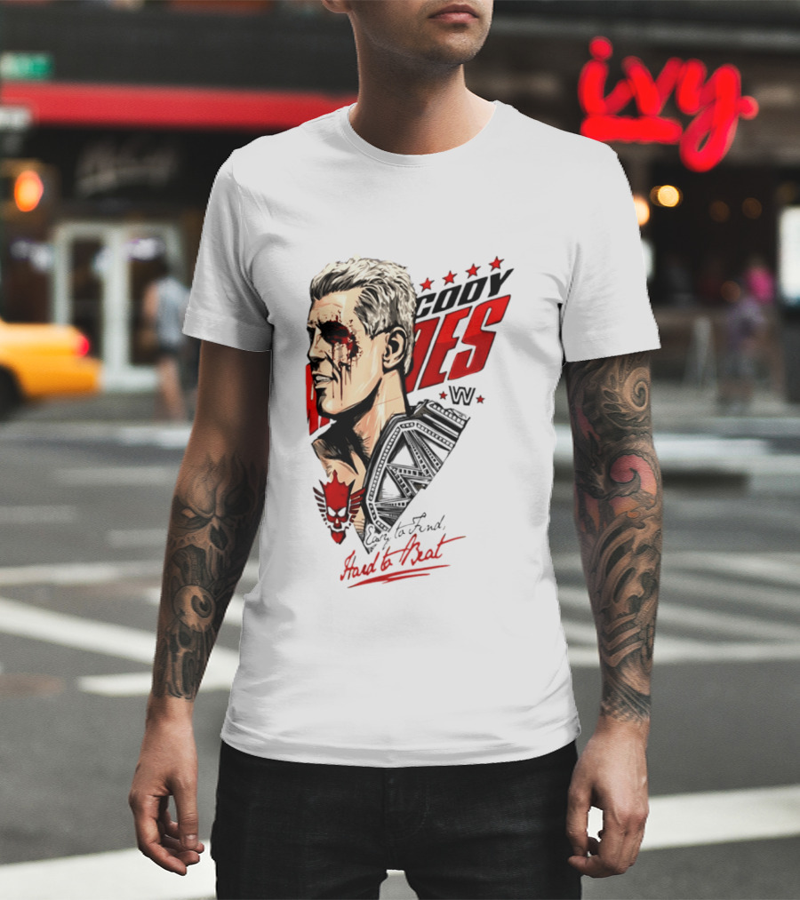 Cody Rhodes WWE Easy To Find Hard To Beat T-Shirt