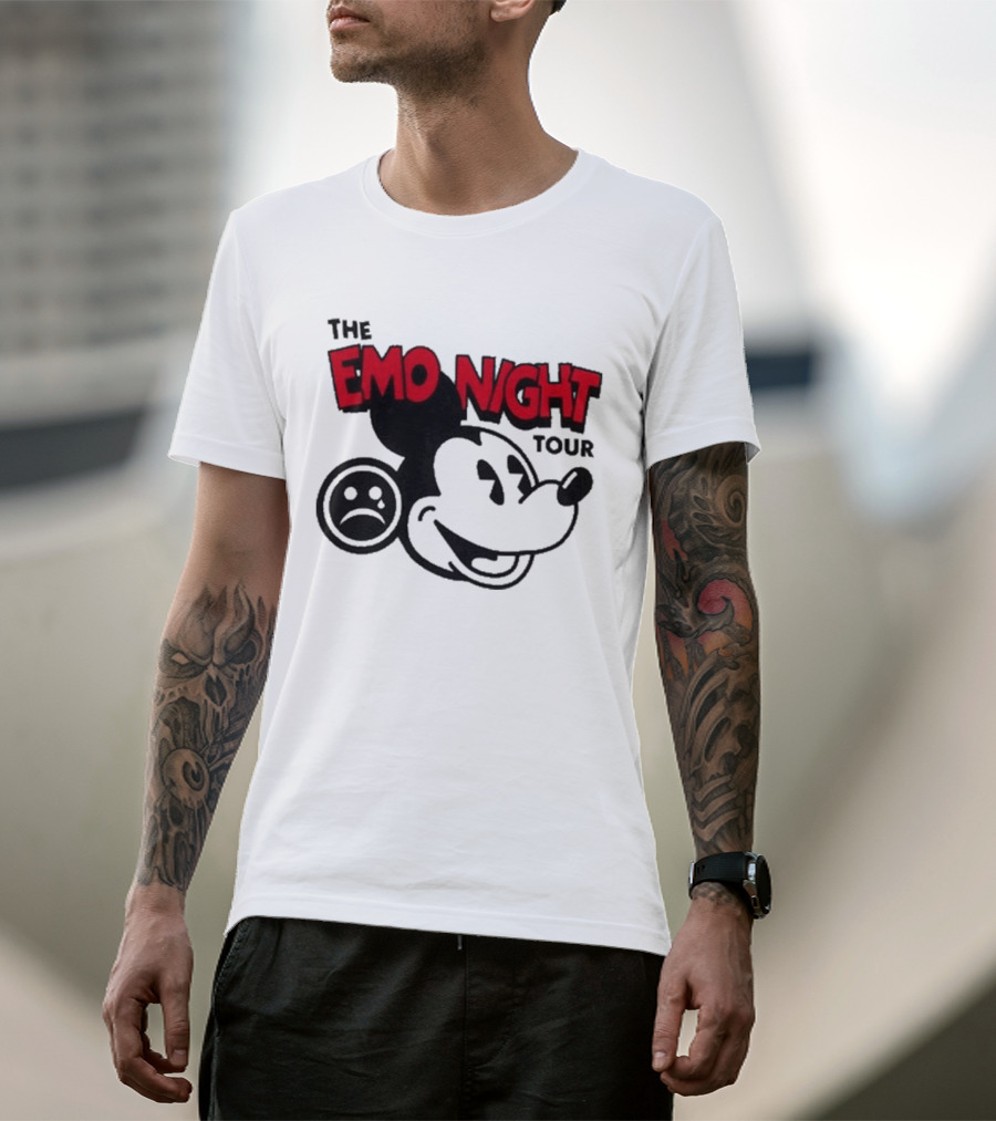 The Emo Night Tour Mouse Sad Face T-Shirt