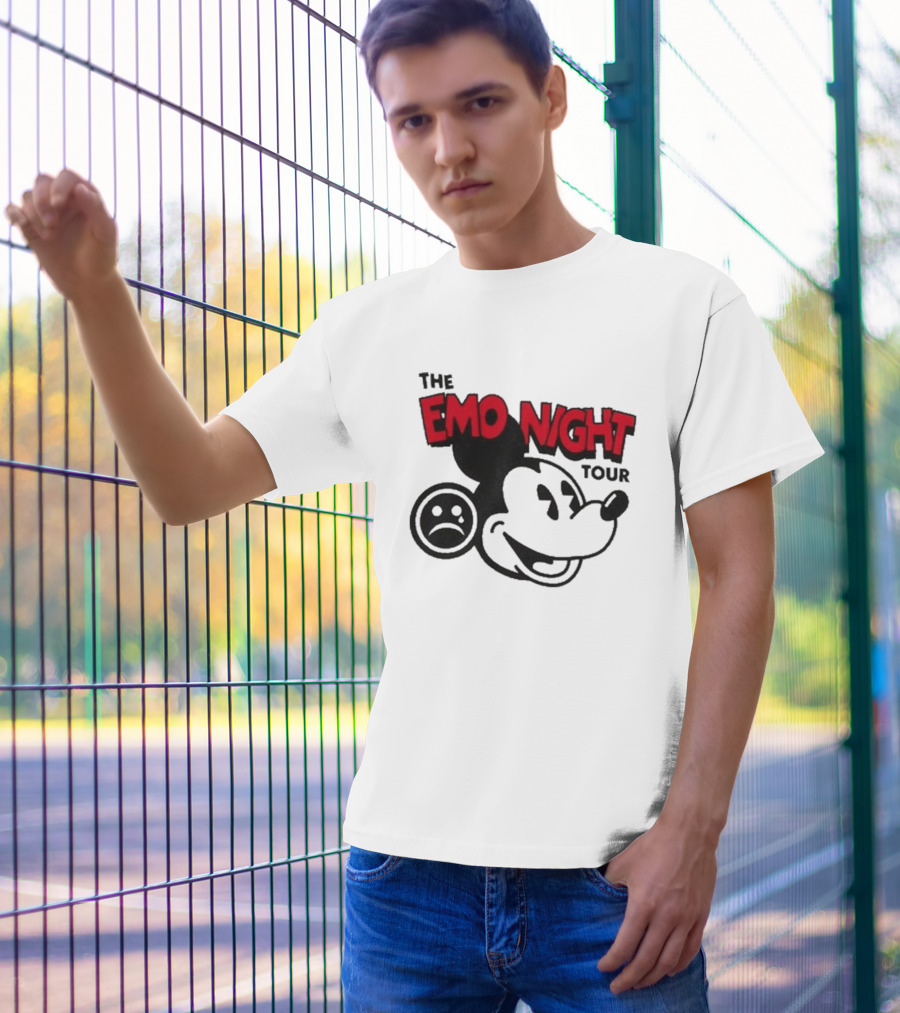 The Emo Night Tour Mouse Sad Face T-Shirt