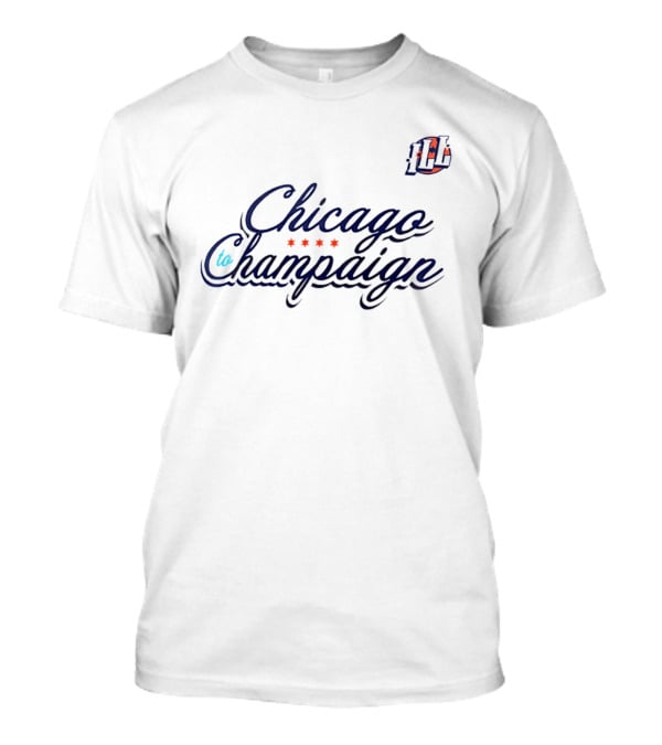 Illinois Fighting Illini Chicago To Champaign Basketball T-Shirt