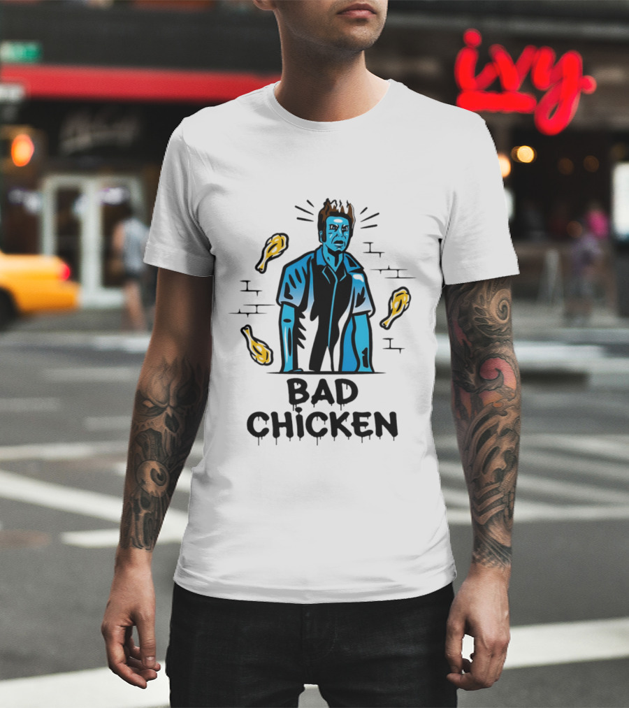 Kramer Bad Chicken Fried Ice Cream Character Bucket T-Shirt