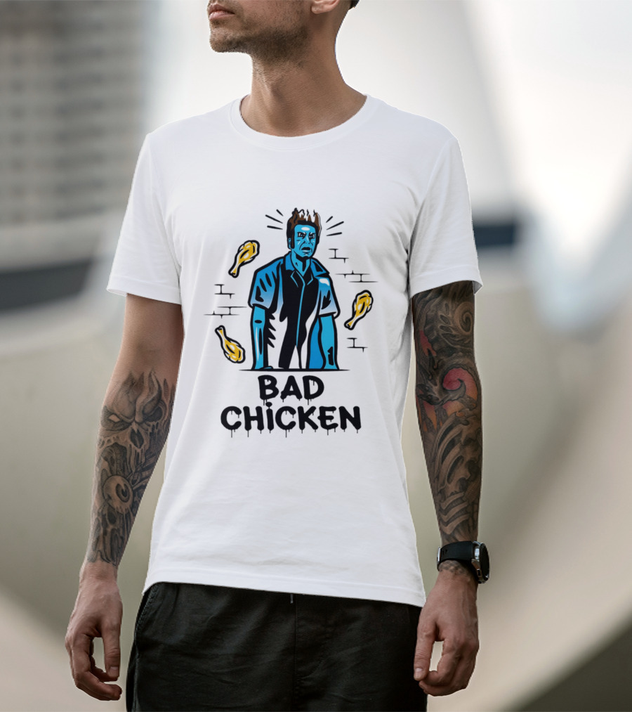 Kramer Bad Chicken Fried Ice Cream Character Bucket T-Shirt