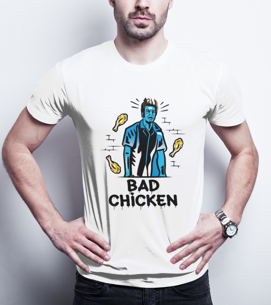 Kramer Bad Chicken Fried Ice Cream Character Bucket T-Shirt