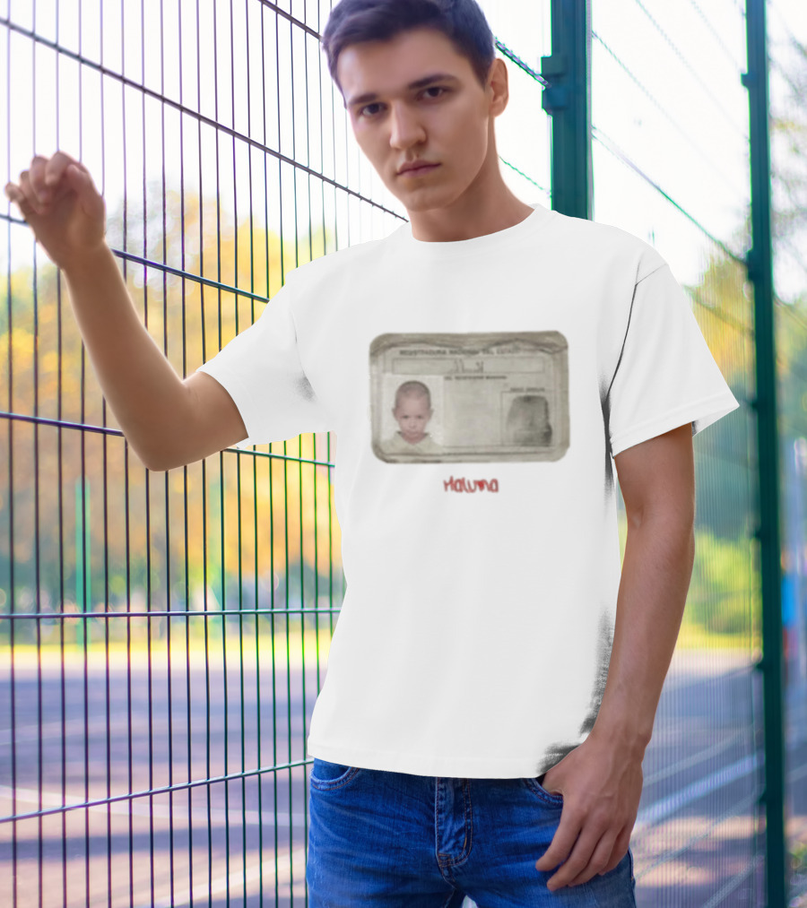 Maluma I.D. Card Rectangular Image Childhood Picture T-Shirt