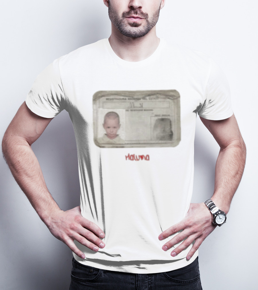 Maluma I.D. Card Rectangular Image Childhood Picture T-Shirt